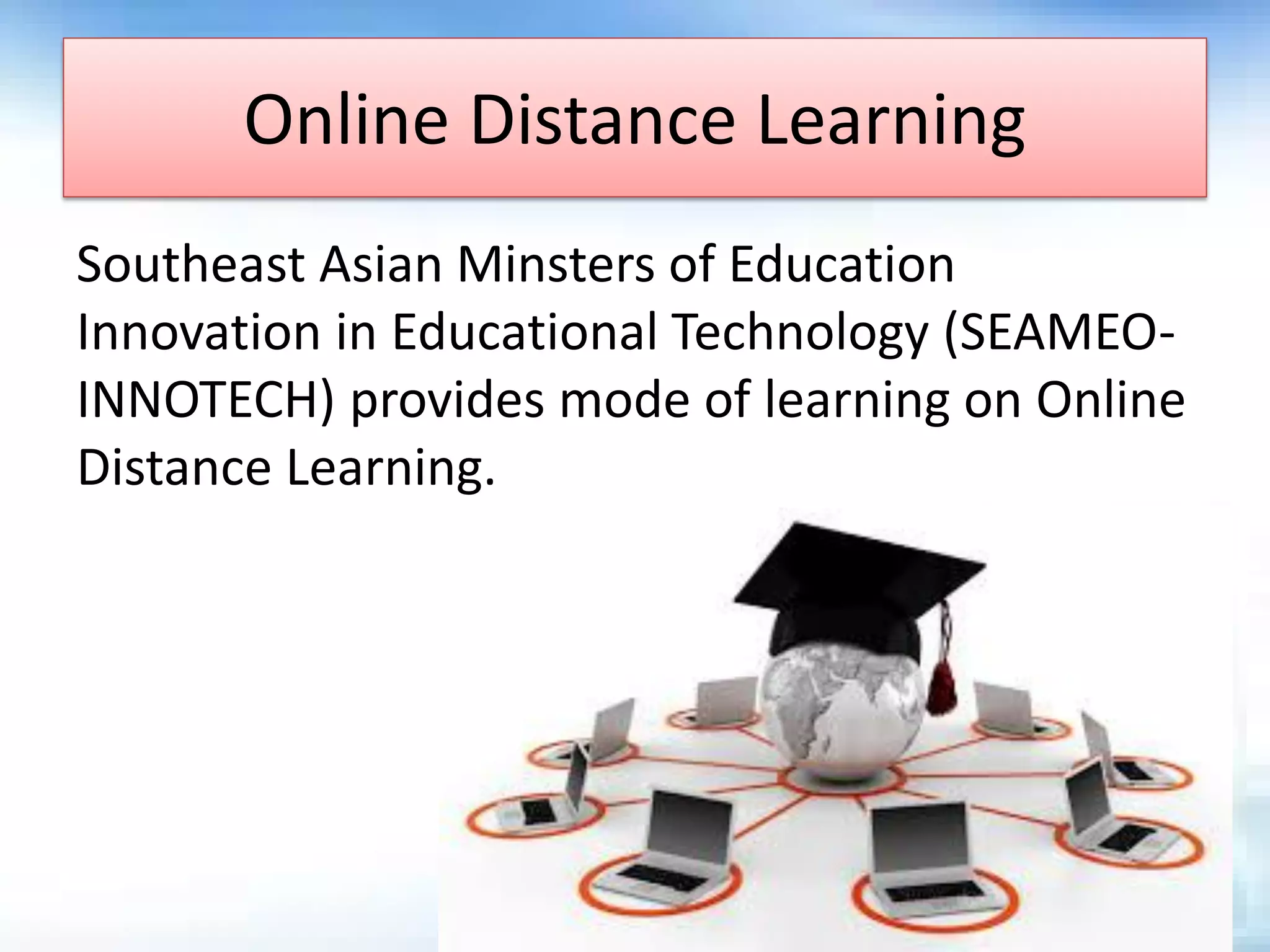 Flexible Learning Environment Lesson 1: Online Distance Education and ...