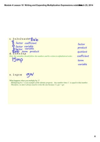Module 4 lesson 10 | PDF