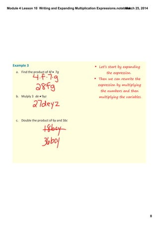 Module 4 lesson 10 | PDF