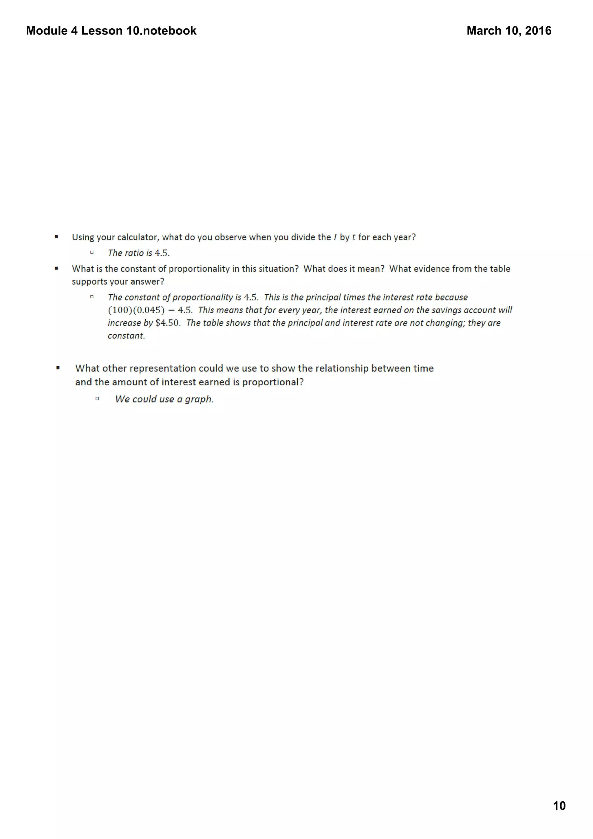 Module 4 lesson 10 | PDF