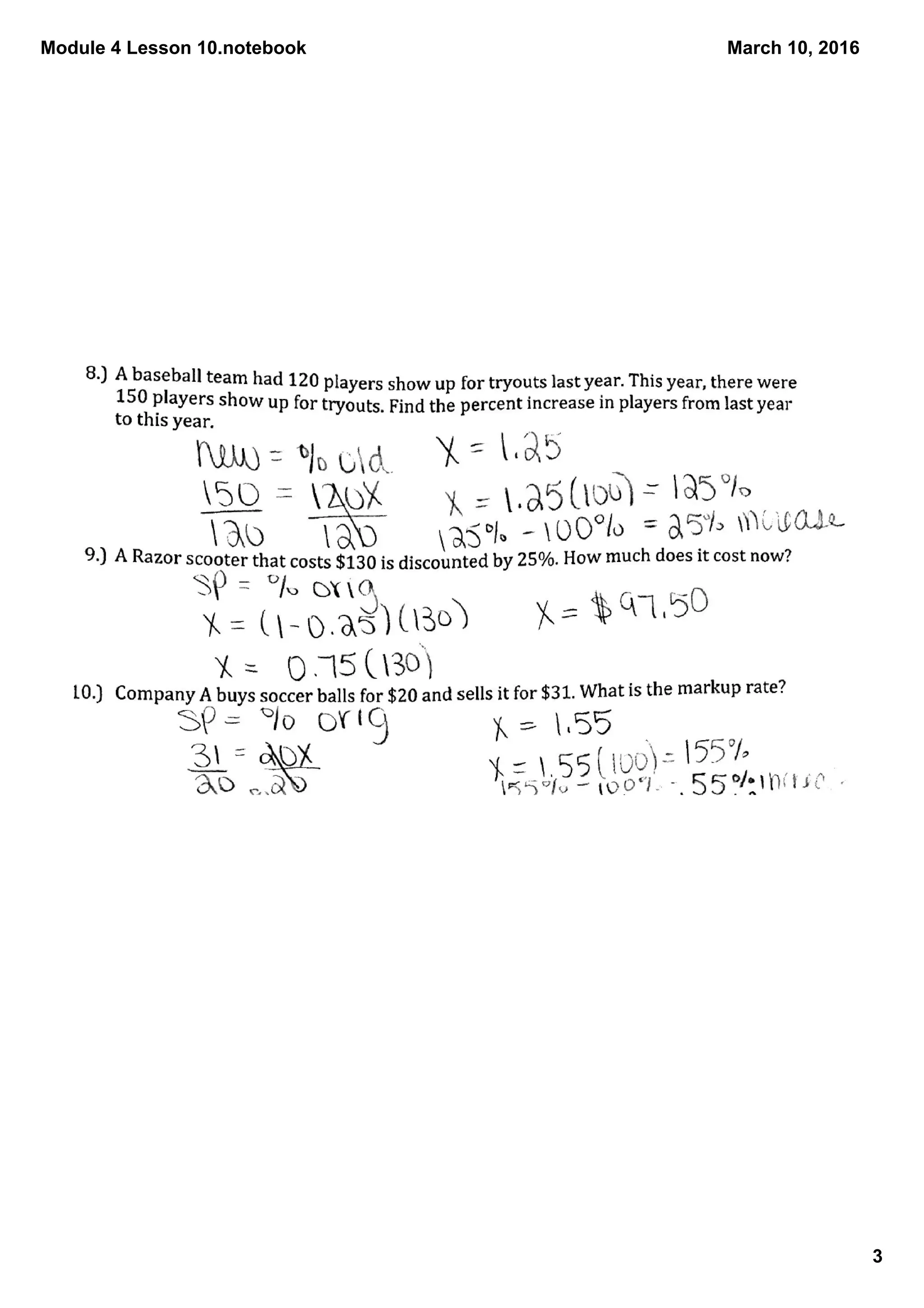 Module 4 lesson 10 | PDF