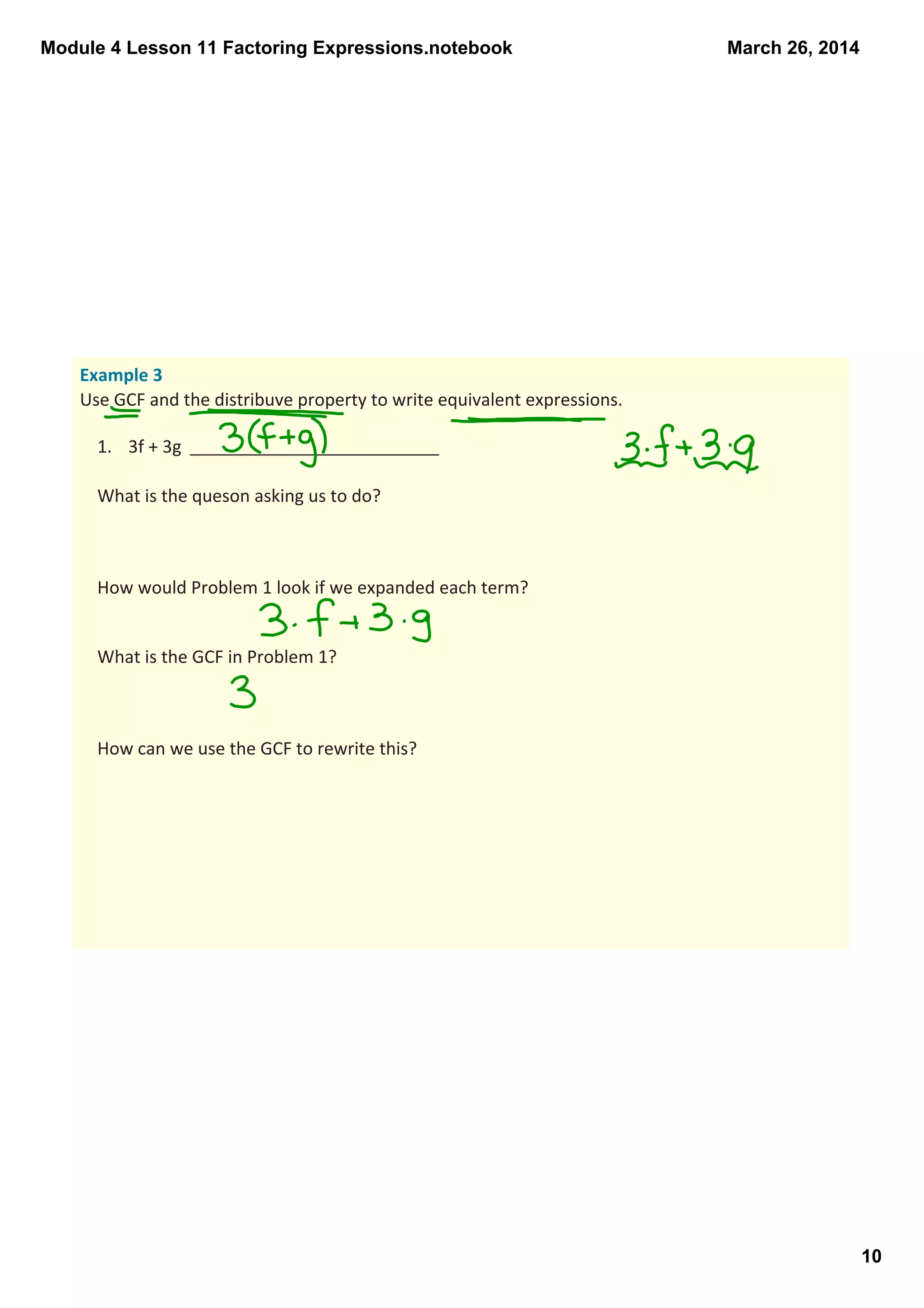 Module 4 lesson 11 | PDF