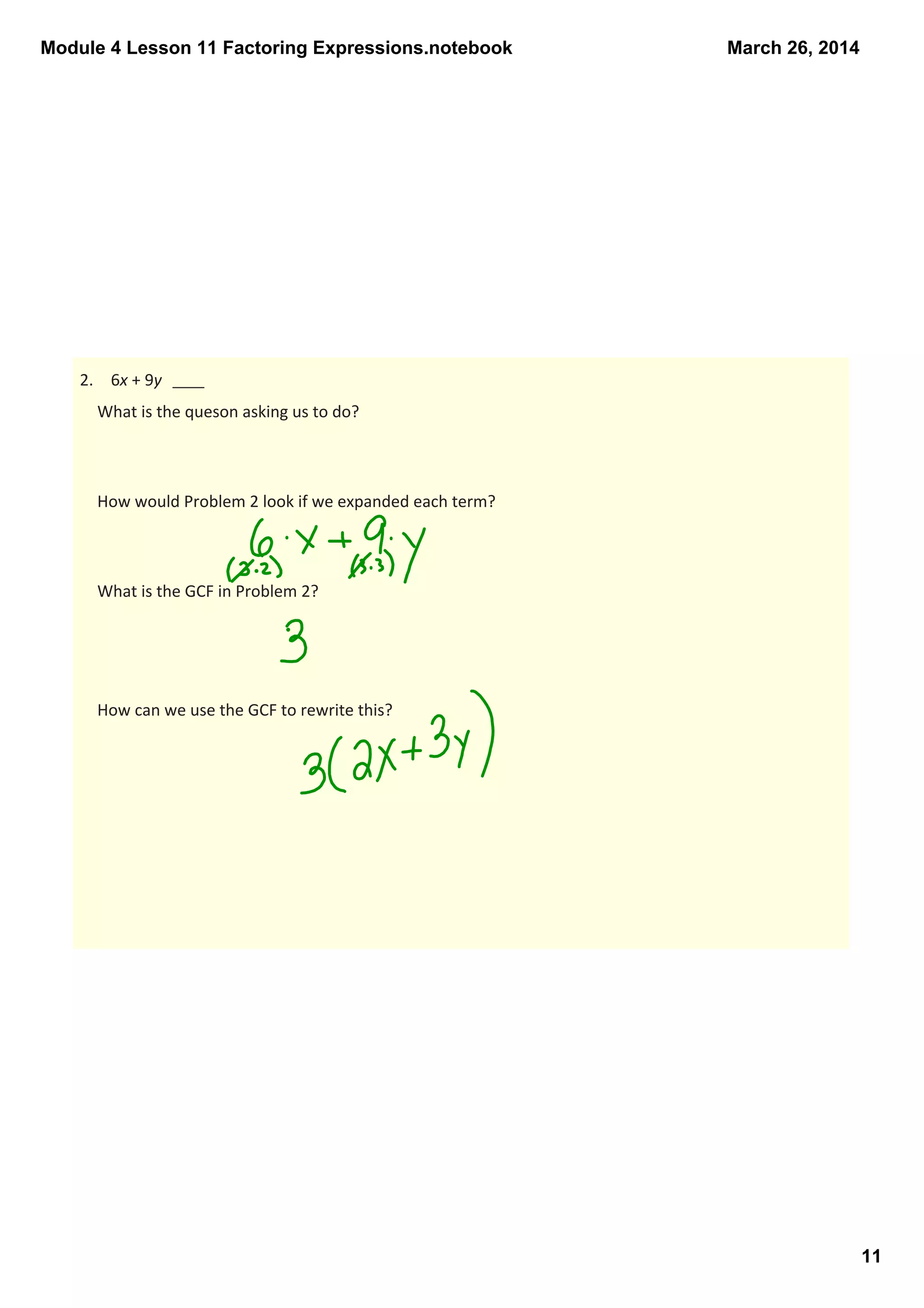Module 4 lesson 11 | PDF