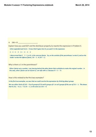 Module 4 lesson 11 | PDF
