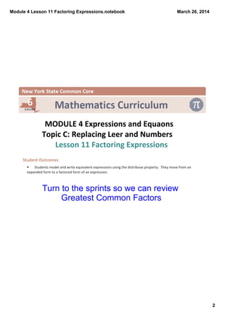 Module 4 lesson 11 | PDF