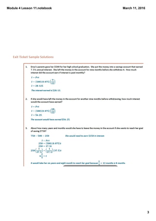 Module 4 lesson 11 | PDF