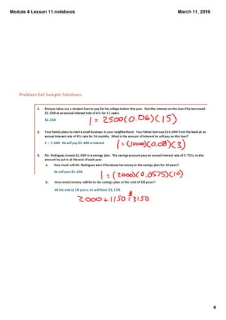 Module 4 lesson 11 | PDF