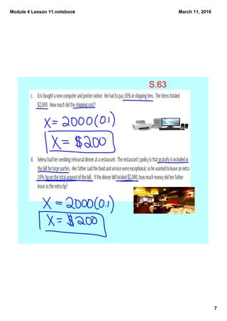 Module 4 lesson 11 | PDF
