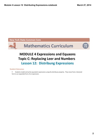 Module 4 lesson 12 | PDF