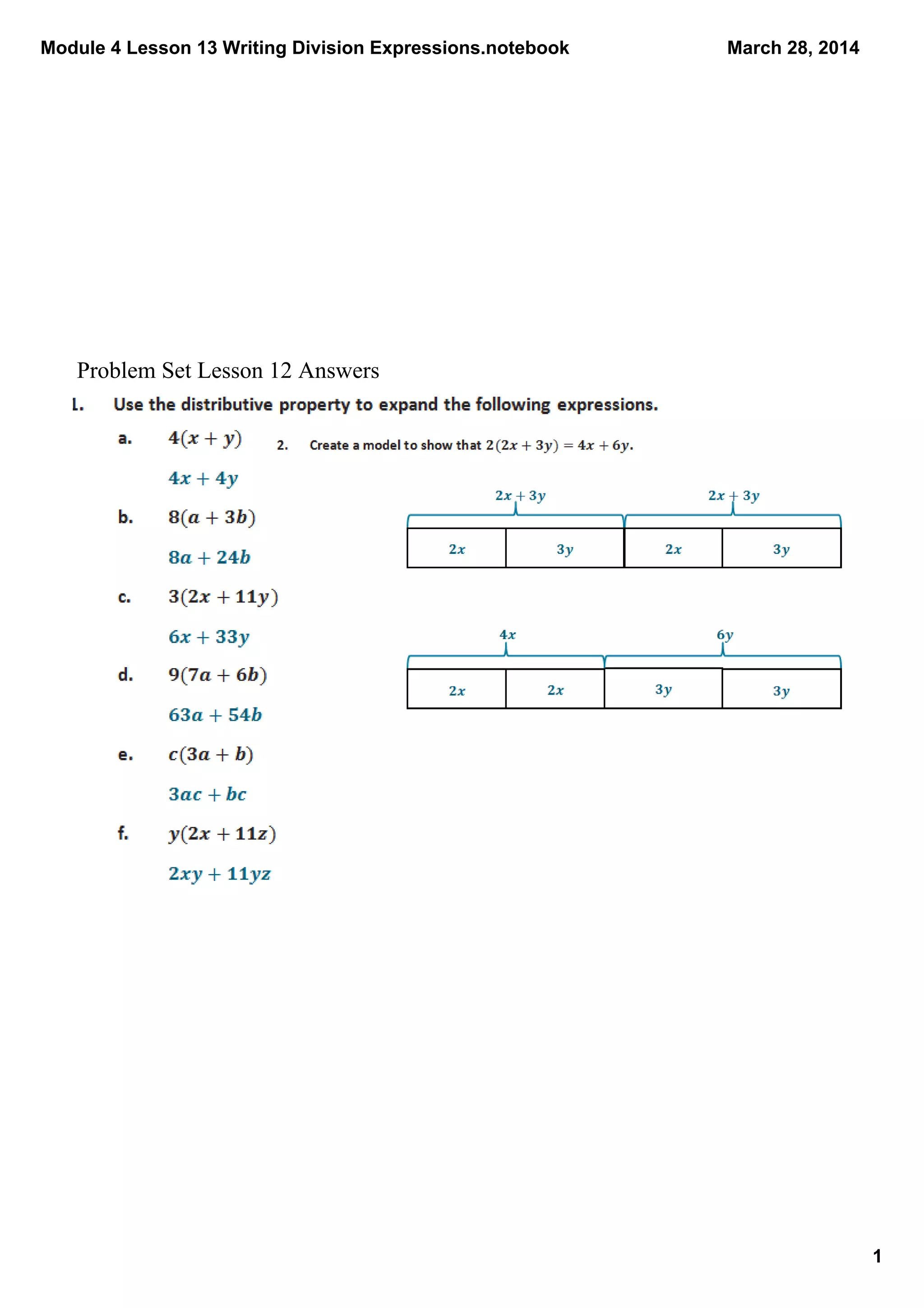 Module 4 lesson 13 | PDF