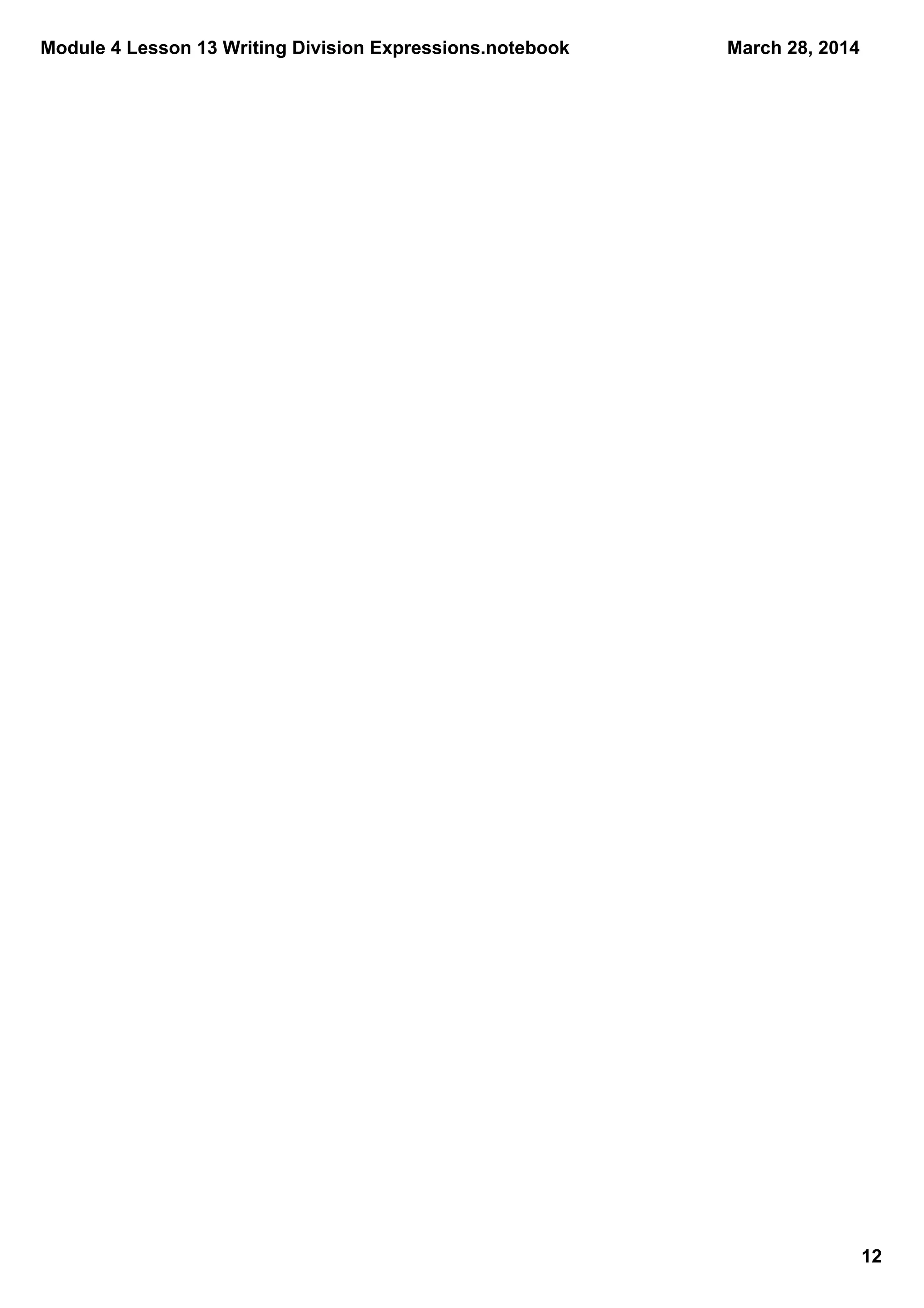 Module 4 lesson 13 | PDF