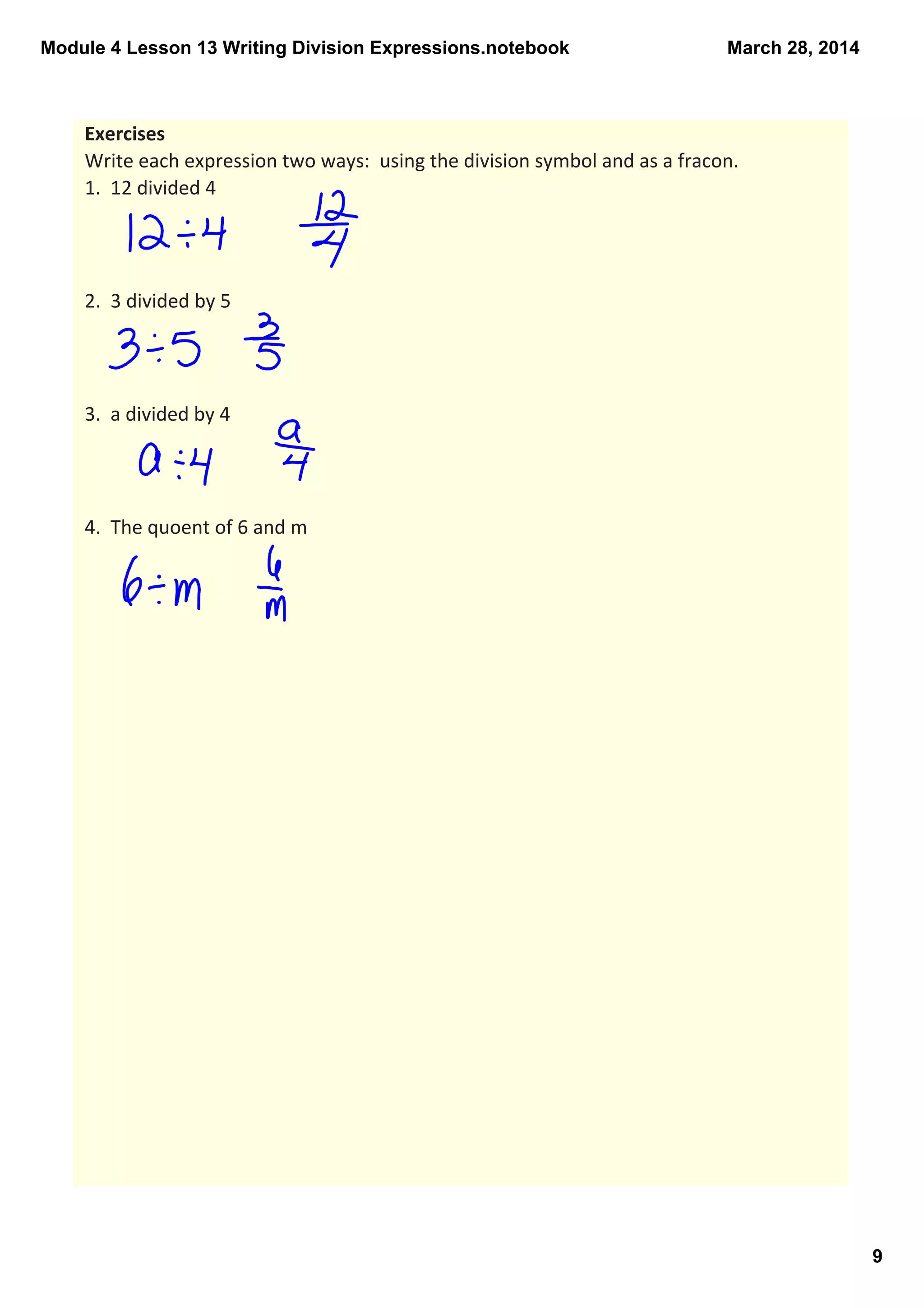 Module 4 lesson 13 | PDF