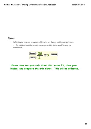 Module 4 lesson 13 | PDF