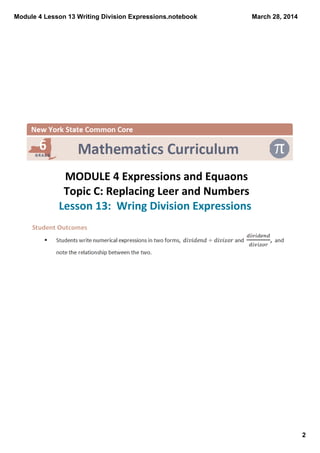 Module 4 lesson 13 | PDF