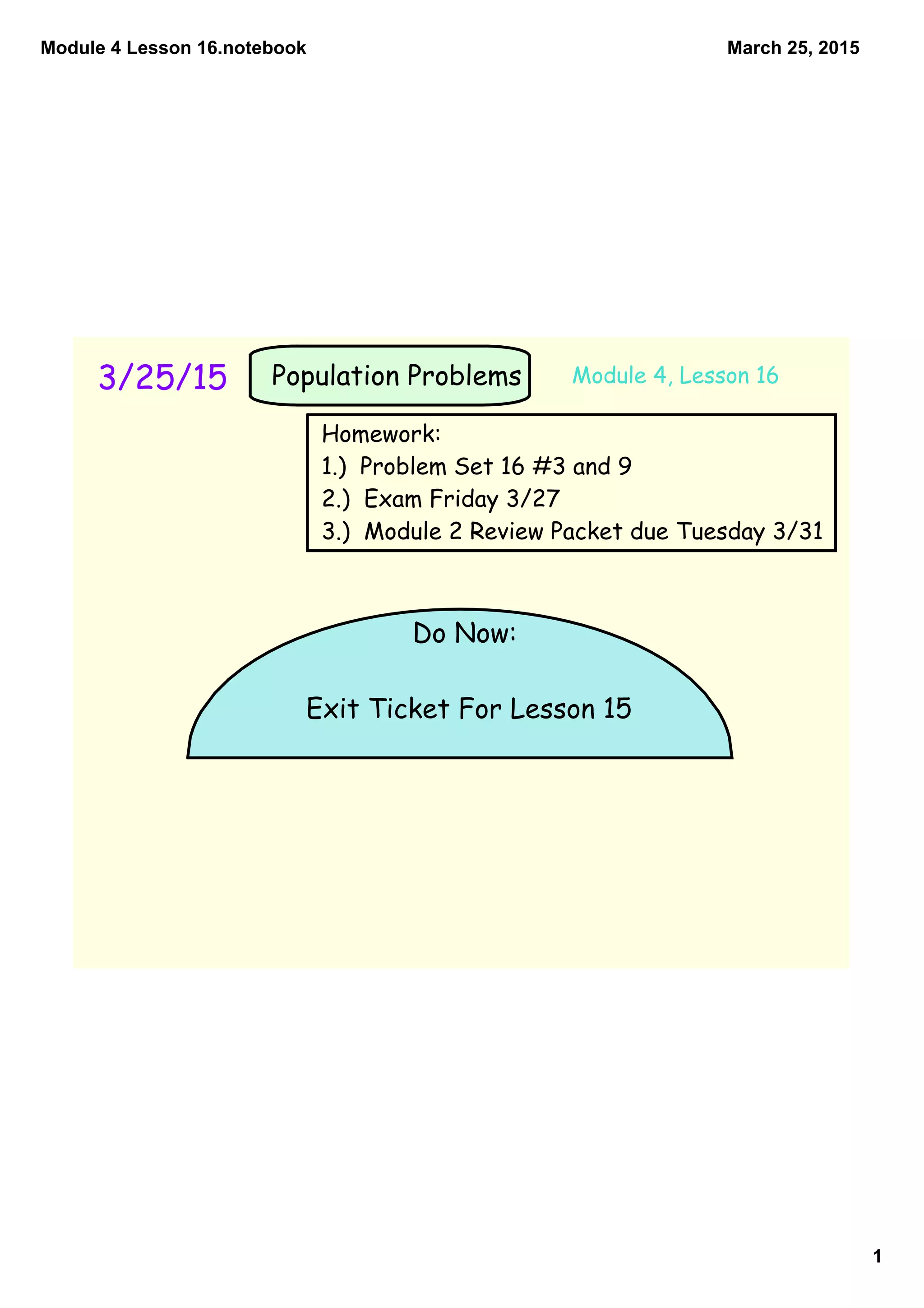 Module 4 lesson 16 | PDF