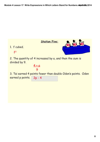Module 4 lesson 17 | PDF