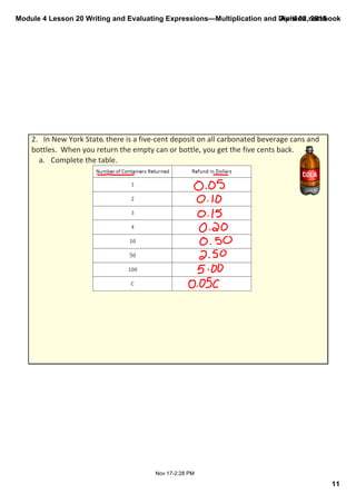 Module 4 lesson 20 | PDF