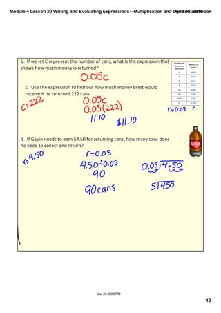 Module 4 lesson 20 | PDF