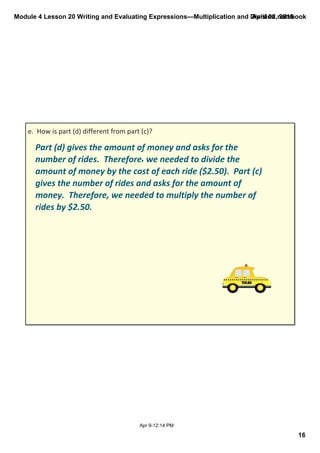 Module 4 lesson 20 | PDF