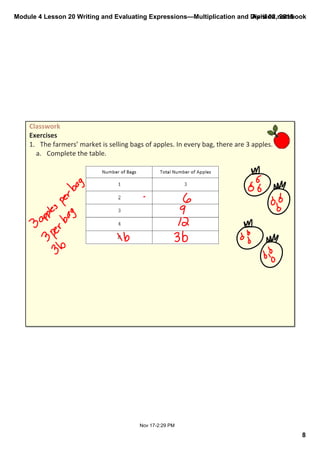 Module 4 lesson 20 | PDF