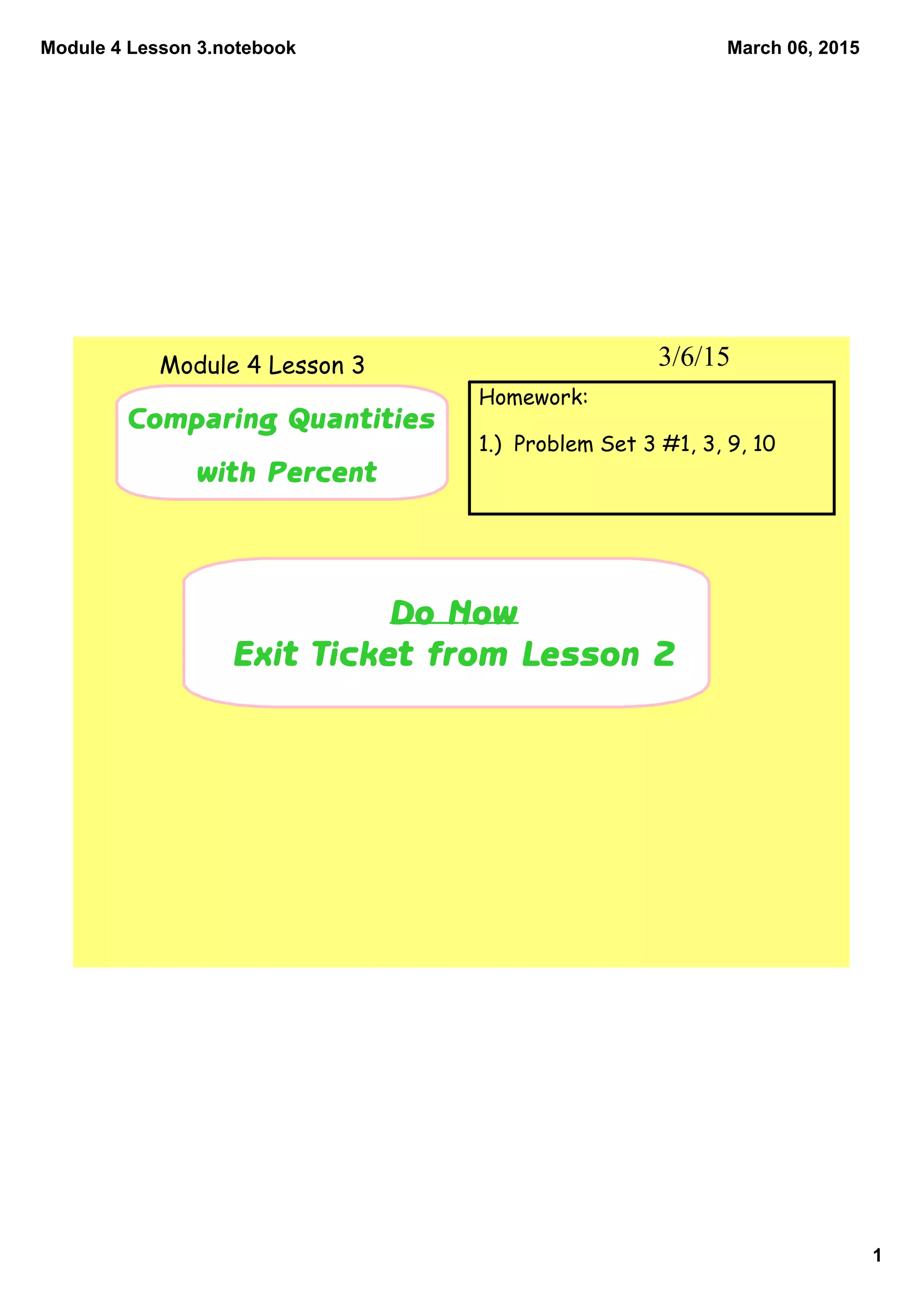 Module 4 lesson 3 | PDF