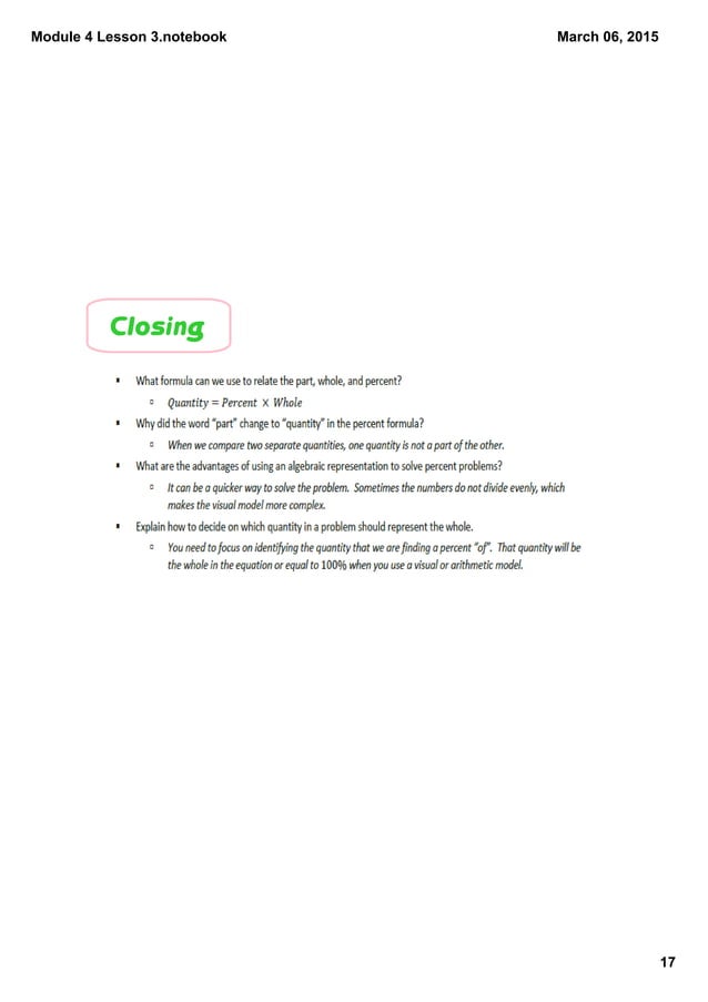 Module 4 lesson 3 | PDF