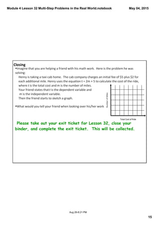 Module 4 lesson 32 | PDF