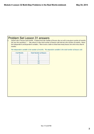 Module 4 lesson 32 | PDF