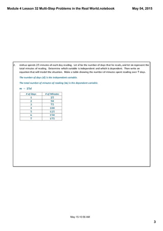 Module 4 lesson 32 | PDF