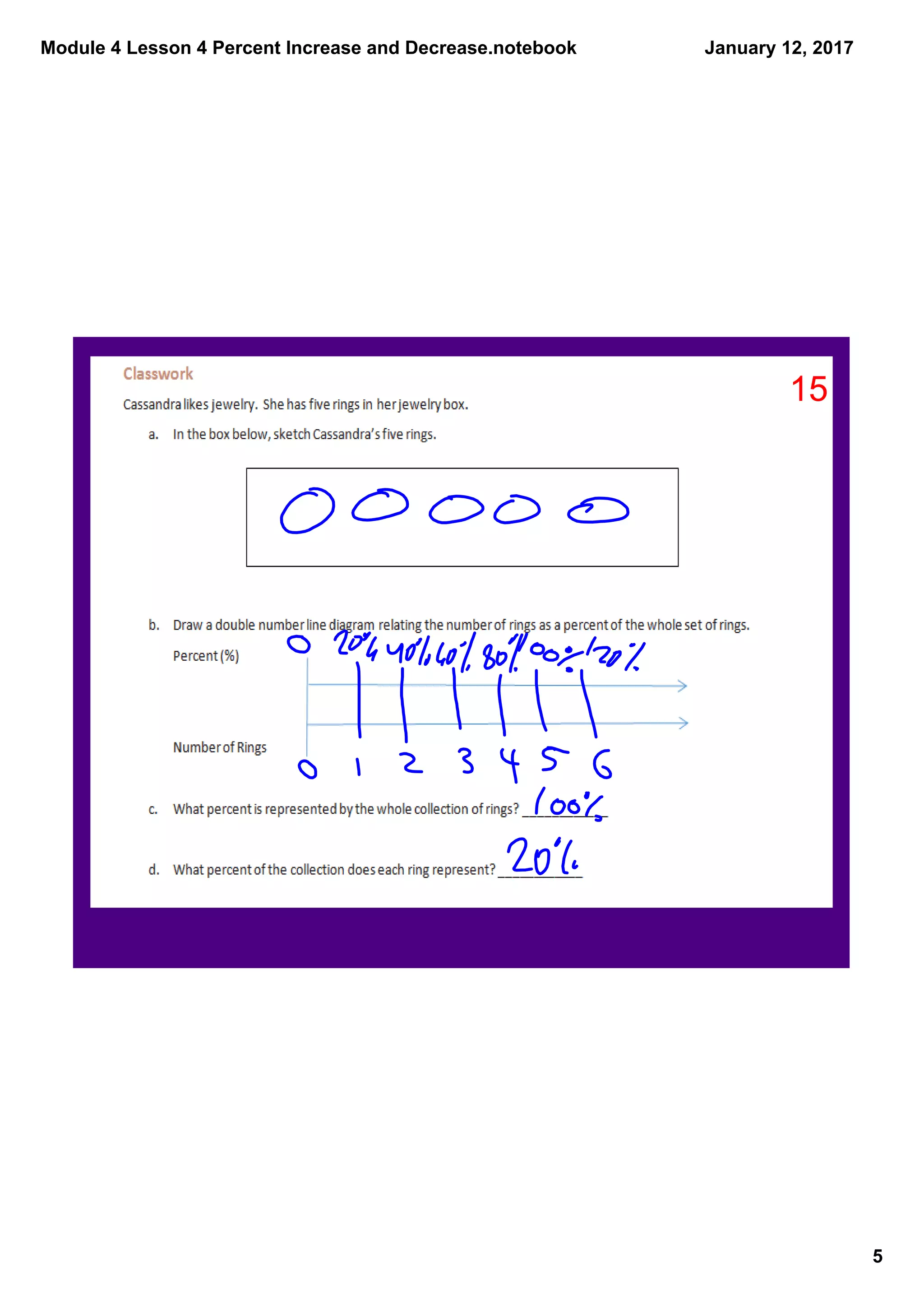 Module 4 lesson 4 percent increase and decrease | PDF
