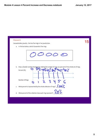Module 4 lesson 4 percent increase and decrease | PDF