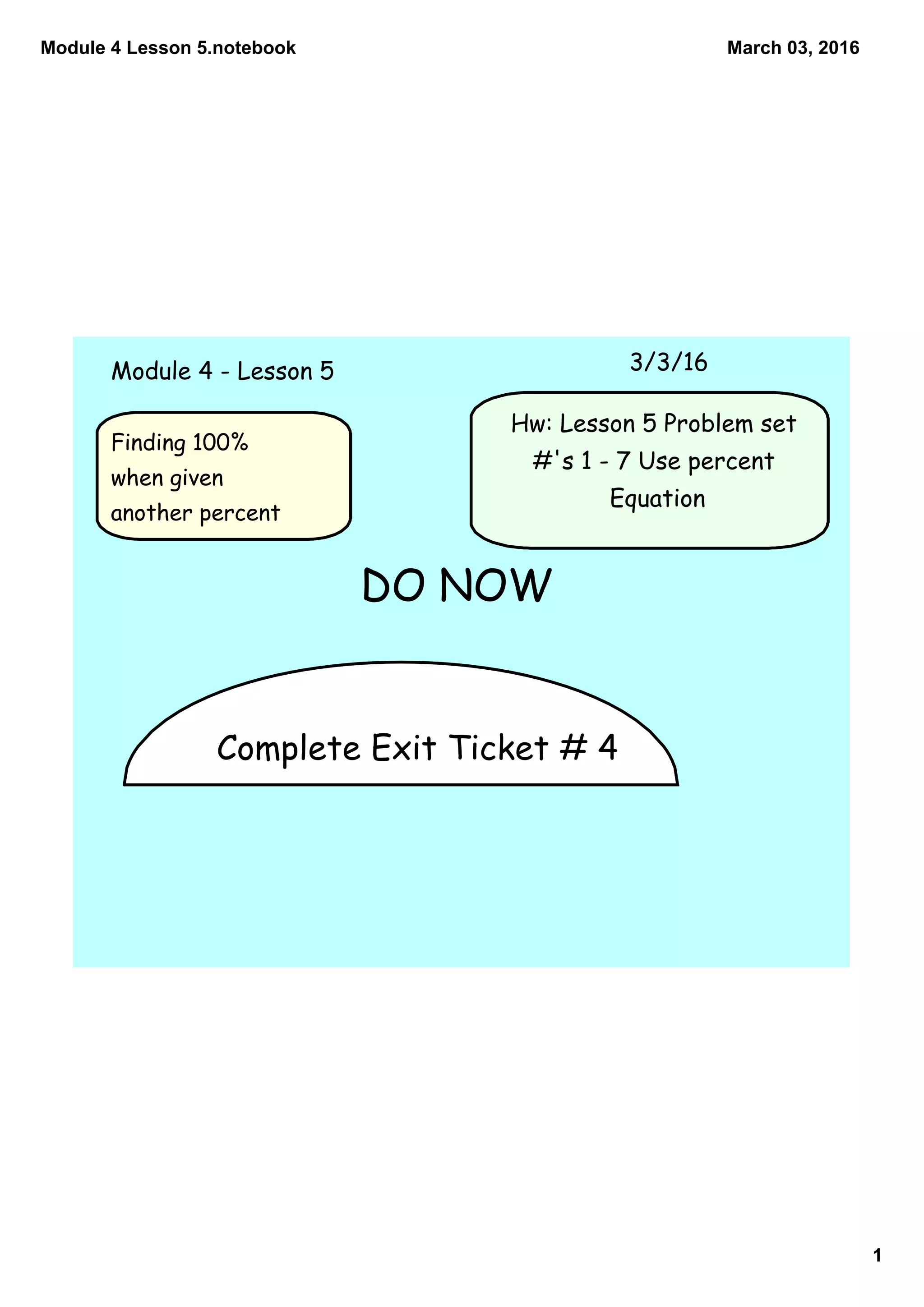 Module 4 lesson 5 | PDF