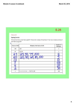 Module 4 lesson 5 | PDF