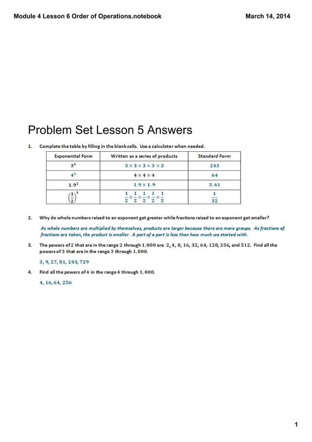Module 4 lesson 6 | PDF