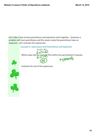 Module 4 lesson 6 | PDF