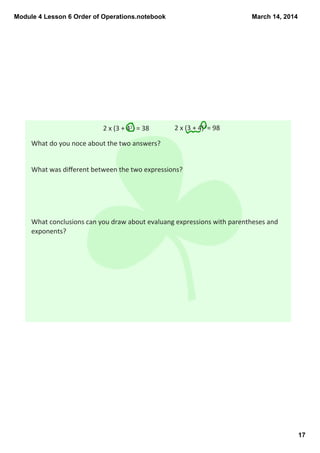 Module 4 lesson 6 | PDF