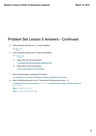 Module 4 lesson 6 | PDF