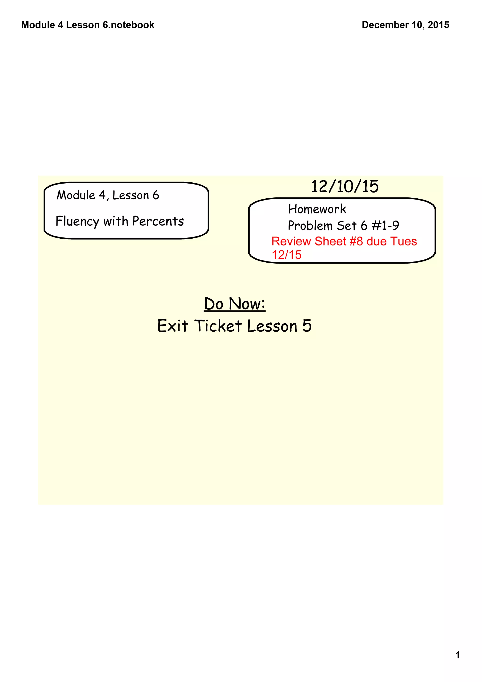 Module 4 lesson 6 | PDF