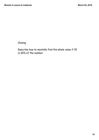 Module 4 lesson 6 | PDF