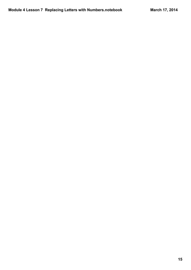 Module 4 lesson 7 | PDF