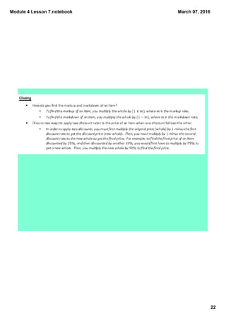 Module 4 lesson 7 | PDF