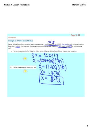 Module 4 lesson 7 | PDF