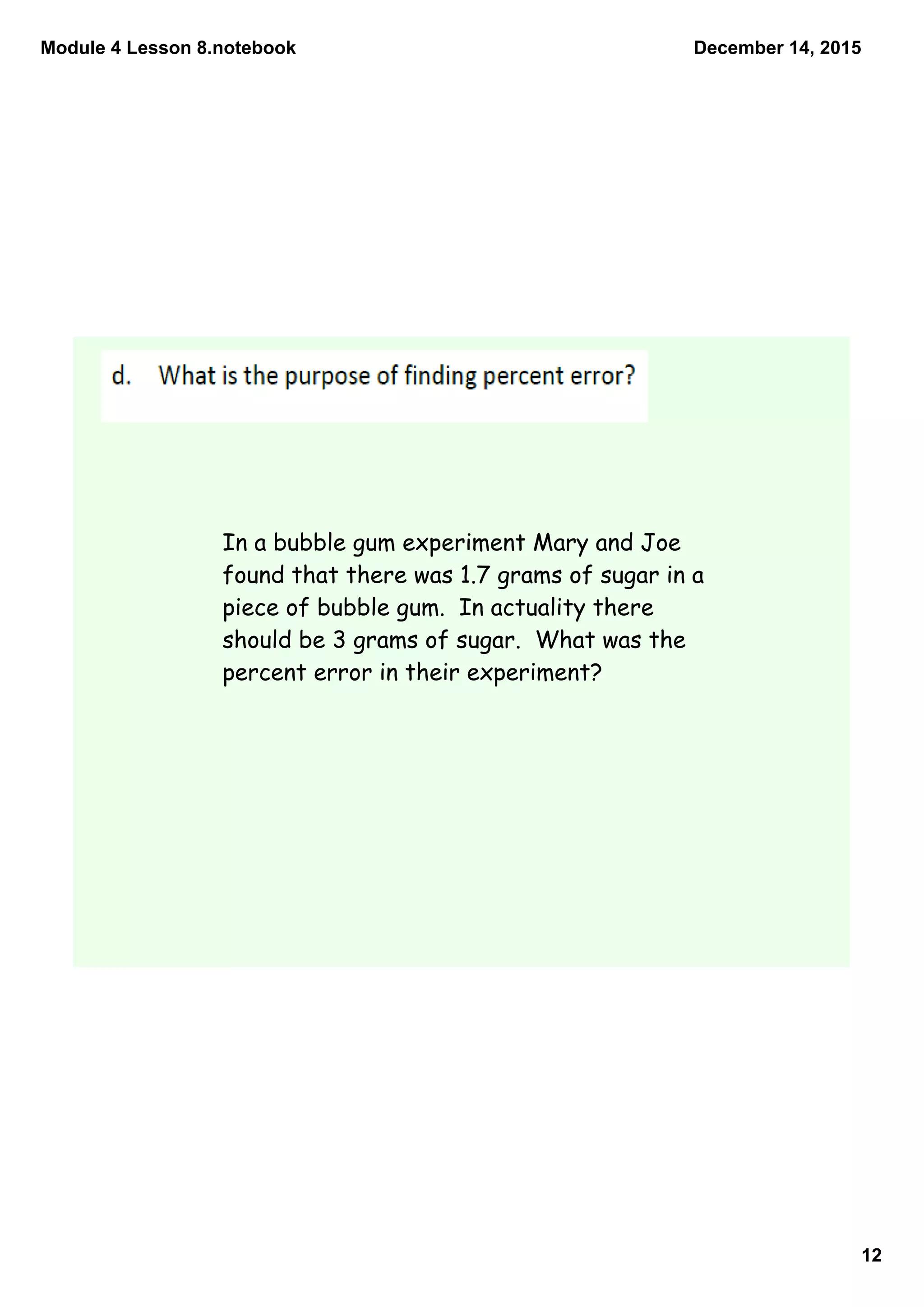 Module 4 lesson 8 | PDF | Educational Assessment | Education