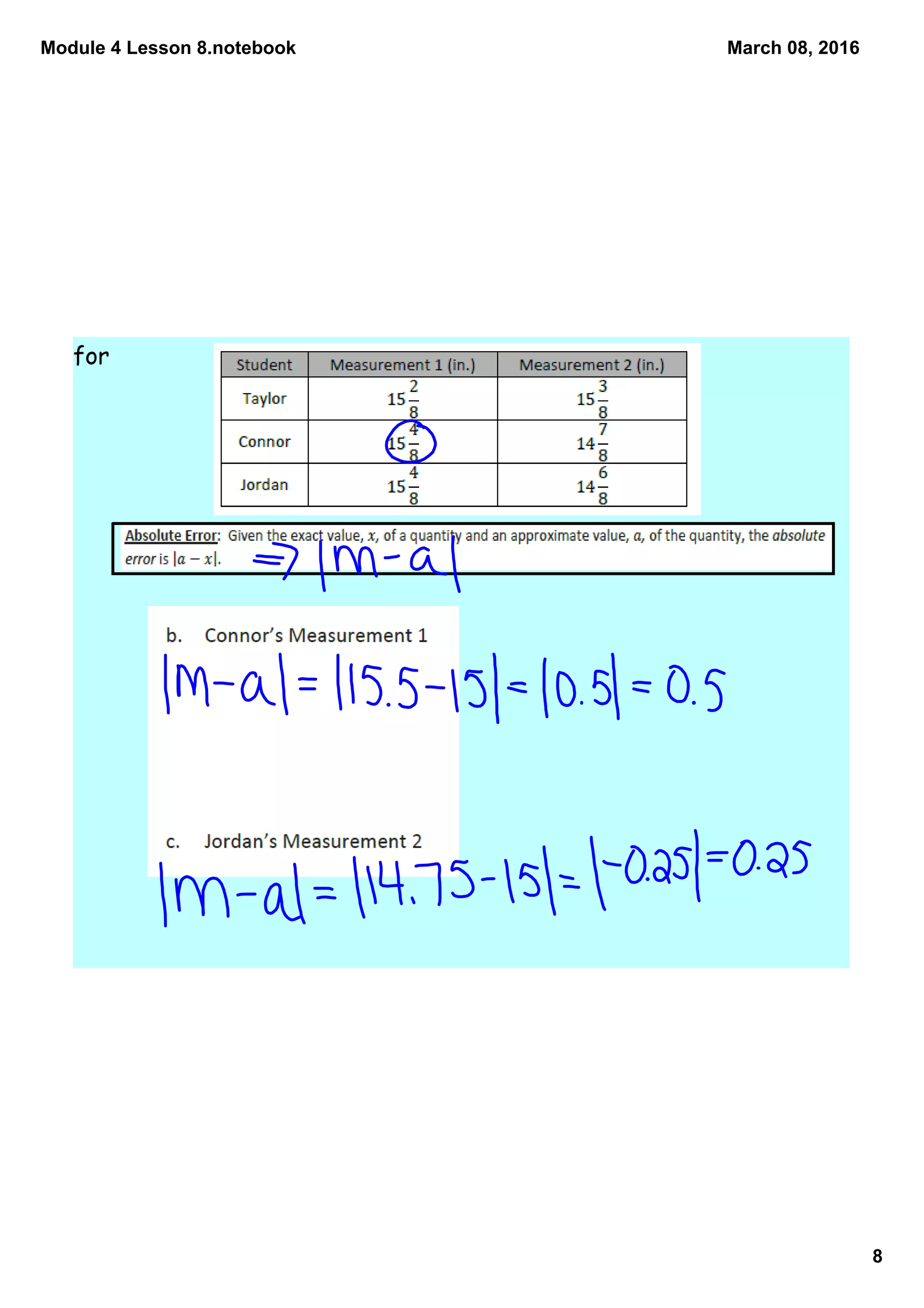 Module 4 lesson 8 | PDF
