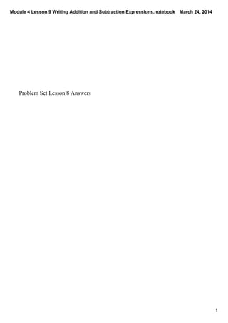 Module 4 lesson 9 | PDF