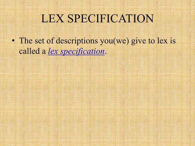 Module4 lex and yacc.ppt