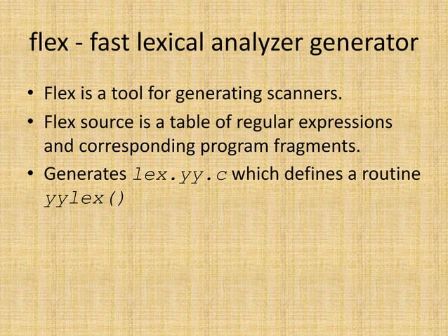 Module4 lex and yacc.ppt