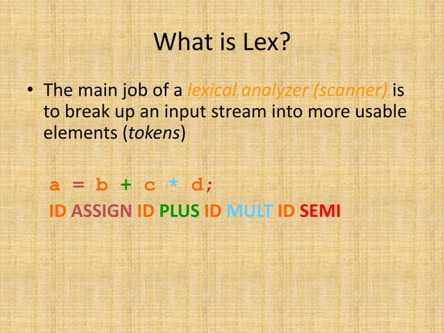Module4 lex and yacc.ppt