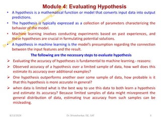 Module 4_Machine Learning_Evaluating Hyp | PDF