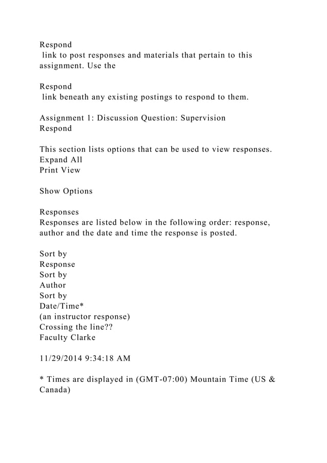 Module 4 Module 4 - M4 Assignment 1 DiscussionAssignment 1 D.docx